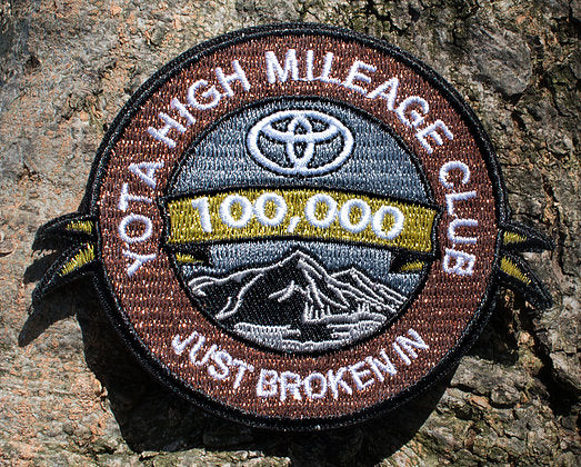 100,000 Mile Bronze Patch – Yota High Mileage Club
