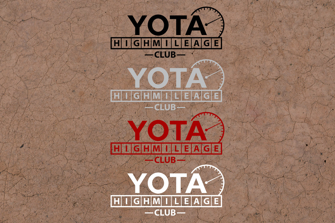 Yota High Mileage Club Logo Decal