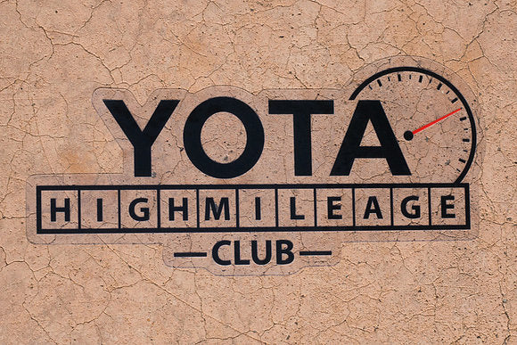 Yota High Mileage Club Logo Sticker